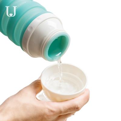 Cina Tazza bevente del silicone 570ml dell'animale domestico del cane pieghevole all'aperto dei prodotti in vendita