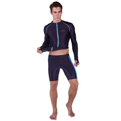 China NV608  Lycra swimwear  with zipper &200g fabric durable High-elastic sportswear &UV 50+ surfing suit  for men's for sale