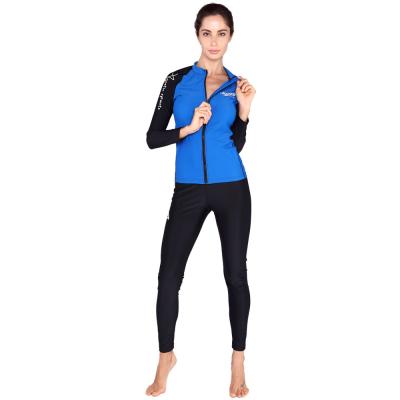 China With  zipper  Long sleeve  lycra swimwear &200g fabric durable High-elastic sports wear &UV 50+ diving suit for sale