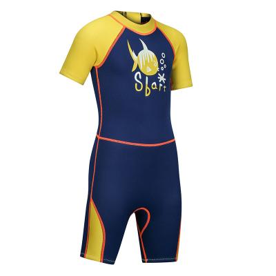 China Kid's short  sleeve  wetsuit &2mm neoprene material diving suit&1133 type children's diving suit for sale