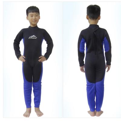 China Waterproof Kid's long sleeve  wetsuit &2mm neoprene  diving suit& children's surfing suit for sale