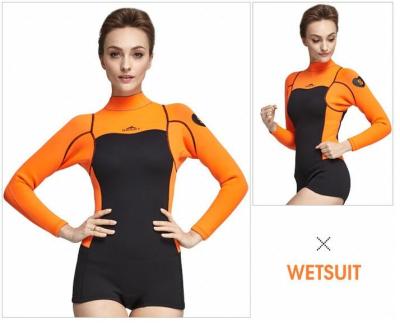 China 2mm one-piece  neoprene material wetsuit for diving for sale