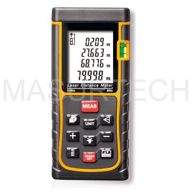 China 80M 262ft handheld Laser distance meter trena Laser Range finder Rangefinder Tape measure for sale
