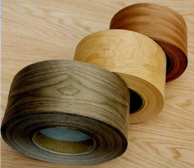 China Profile Wrapping Veneer Edgebanding Veneer Rolls for Wood Moulding Baseboard Handrail Doors for sale