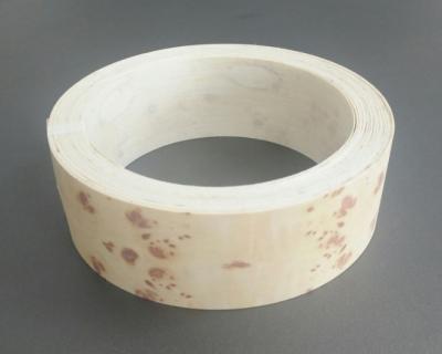 China Mappa Burl Profile Wrapping Veneer Profile Wrapping Mappa Burl Wood Veneer Rolls for Furniture Door Plywood Mouldings for sale