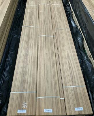 China Burma Teak Decorative Natural Veneers Crown Teak Veneer Myanmar Teak Natural Wood Veneer Teak Fancy Veneer for sale