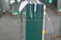 China Frameless Bent Architectural Safety Tempered Glass Pattern for Bathroom for sale