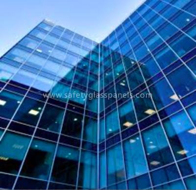 China Bulletproof White Tempered Safety Glass Doors And Window Of Building for sale