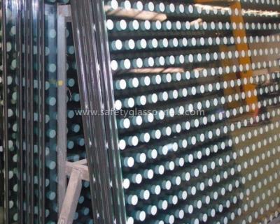 Cina Vetro stampato Silkscreen rivestito blu per i piani d'appoggio, a prova di proiettile in vendita