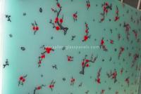 China Decorative Colored Silk Screen Printing Glass Sheets , High Temperature Resistant for sale