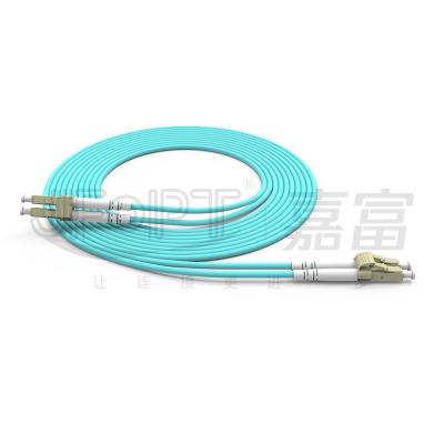 Cina Acqua mista a fibra ottica duplex del cavo di toppa di LC-LC 50/125 3.0mm di LSZH in vendita