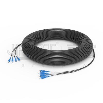 Chine La station de base de câble de fibre d'évasion d'OD 7.0-9.0mm câblent le sous câble de 2.0mm avec SC/UPC à vendre