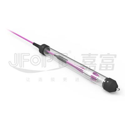Chine Le noyau de Mini Cable 12 a pré terminé le câble optique de fibre avec la branche à plusieurs modes de fonctionnement de la violette OM4 0.5m de connecteurs de LC UPC à vendre