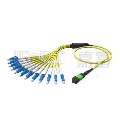 Cina 12 fibre collegano l'acqua in duplex mista del cavo MPO-LC/SC/FC/ST 50/125 3.0mm di LSZH dello sblocco di MPO in vendita