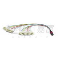 China MPO/PC to LC/UPC Breakout Cable 12 Fiber 0.9mm for MPO Cassette for sale