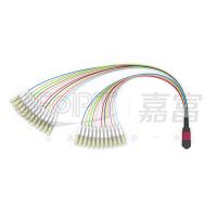 China MPO/PC to LC/UPC Breakout Cable 12 Fiber 0.9mm for MPO Cassette for sale