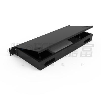 Chine le tableau de connexions gauche de bâti de support du tableau de connexions de 1U ToolLess 24 LC duplexent 48 fibres à vendre