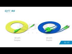 Simple Duplex Double Armored Patch Cable Spiral Armor Metal Braiding