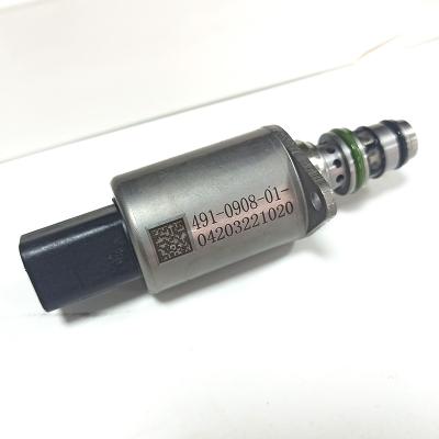 Cina C7.1 Valvola solenoide 491-0908 Per il CAT 320 320GC 326 330 345GC 349 352 340 in vendita
