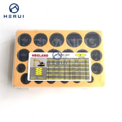Cina 656 PCS 320B 320C 312 300 O-Ring Box Rubber Repair Seal Kit Escavatore Sigillo idraulico in vendita