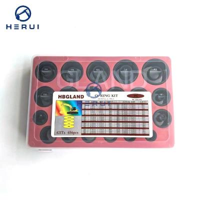 Cina 656 PCS Sello di riparazione di gomma O-ring Box escavatore kit di sigillo idraulico in vendita
