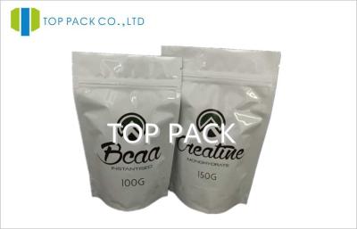 Китай 100g / 150g Plastic Stand Up Aluminum Foil Pouches Protein Powder Zipper продается