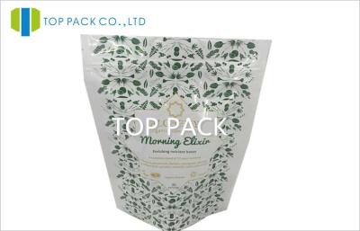 Cina Green Artwork Plastic Stand Up Pouches Protein Powder Foil Lamination in vendita