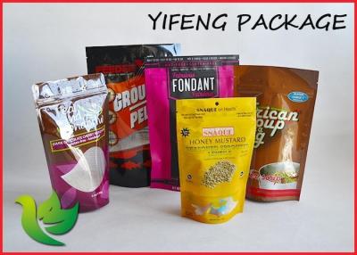 Cina Di plastica riutilizzabili della chiusura lampo stanno sulle borse dei sacchetti impermeabili per l'imballaggio per alimenti in vendita