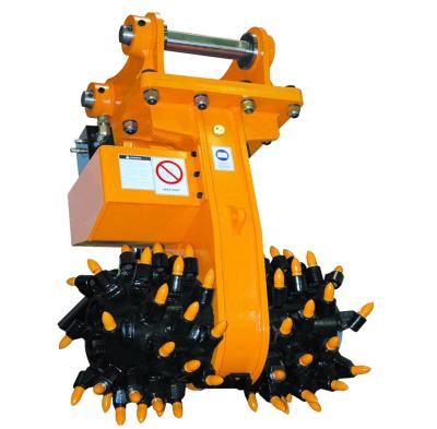 China 42CrMo máquina escavadora Rotary Drum Cutter cortadores de cilindro de 360 graus à venda