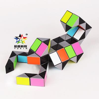 China YuXin 72 sections magic ruler ABS plastic educational puzzle toys for kids colorful smooth surface magic ruler 1631 for sale