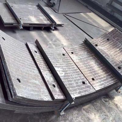 Cina HRC58-65 CCO Paracadute Fabbricato Involucro di piastra di usura Spessore uniforme di sovrapposizione in vendita