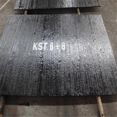 Cina Carburo di cromo rivestimento resistente all'usura Placca di acciaio bimetallico a faccia dura per paracadutismo / hopper / alimentatore / secchio / conicino in vendita
