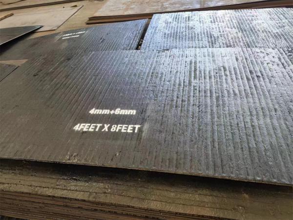 Quality 6+4 Hardfacing Wear Plates Chrome Carbide Overlay For Buckets Protection for sale