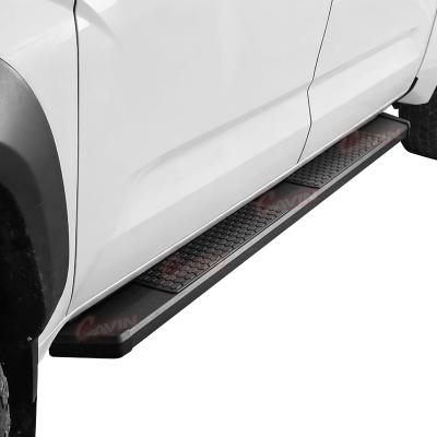 China Matte Black Stainless Steel 201 Heavy Duty Running Boards Side Steps Nerf Bars Hexagonal Anti-slip Design for Toyota Tundra for sale