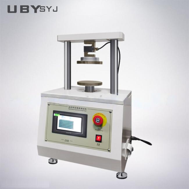 UP-6000 Compact Edge Crush Tester front view showing touch screen interface and dual-column frame
