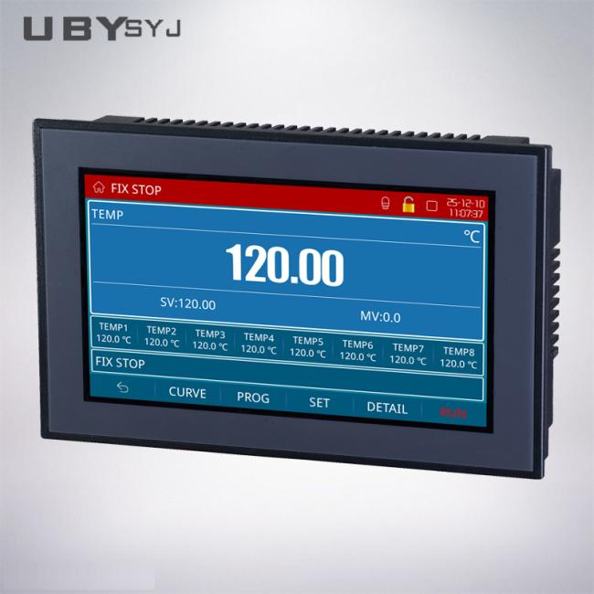 TEMI990 Controller front view and display interface