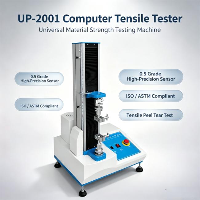 UP-2001 Peel Tear Bending Strength Tester front view