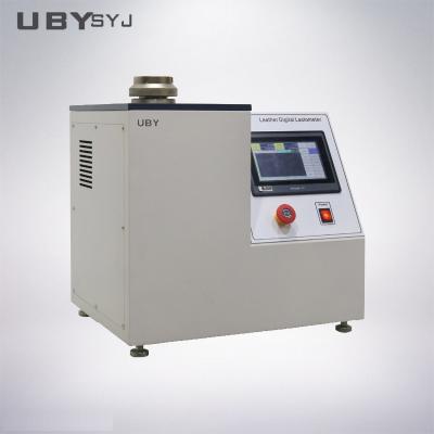 China UP-4001 Digital Leather Cracking Tester with 0~1000N Force Range Φ6.35mm Steel Ball and ±1% Force Accuracy for Leather Grain Distension Testing for sale