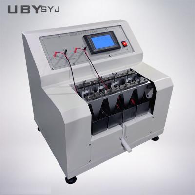 China ISO5403-1 Leather Dynamic Waterproof Testing Machine with 4/6 Stations Optional 50 Cycles/min Adjustable Speed and SUS Stainless Steel Water Tank for sale