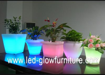 China Cor bonita que muda os potenciômetros de flor leves conduzidos exteriores, cubeta de gelo do diodo emissor de luz/refrigerador iluminados à venda