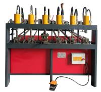 China 6-Station Semi-Automatic Punching Machine for Round Pipe Processing with Dual Servo System for sale