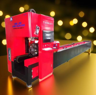 China Automatic Aluminum Tube Cutting Machine with 0-45 Degrees Cutting Angle for Circumcircle≤φ120mm and Compact 1550mm X2170mm X 8600mm Size for sale