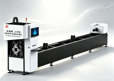 China Metal Tube Laser Cutting Machine for Fence Pipe Fabrication Processing for sale