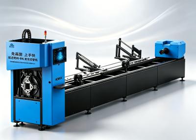 China 3000W Metal Tube Laser Cutting Machine with Semi-automatic Feeding and ±0.02mm Cutting Accuracy for sale