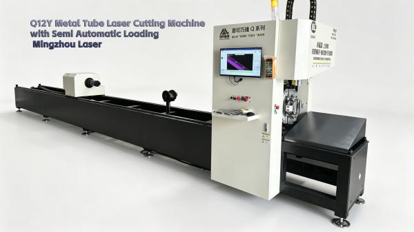 Quality Q12Y Metal Tube Laser Cutting Machine with Semi Automatic Loading Mingzhou Laser for sale
