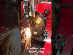1.5kw-6kw Tube Fiber Laser Cutting Machine Channel Steel Angle Steels Μηχανή κοπής λέιζερ ινών σωλήνων