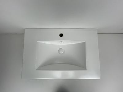 Cina Bordo piano costruito elegante di vanità della cima del lavandino ceramico del bagno in vendita