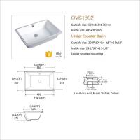 China Classic Rectangular Ada Bathroom Sink With Beveled Edges And Clean Geometry for sale