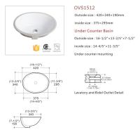 China Classic Rectangle Imported Wash Basin Master Bath Undermount Sink for sale