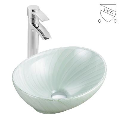 Cina Lavabo minimo dell'avorio di colore della nave del bagno del lavandino ovale bianco creativo della porcellana in vendita